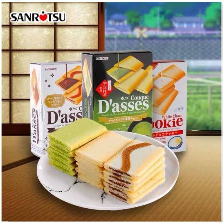 【日本三立巧克力饼干】Japan Sanritsu Couque Dasses 平价版の白色恋人 90g | Shopee Malaysia