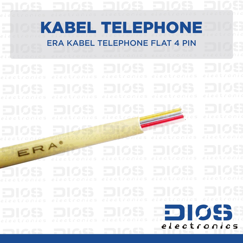 4 Pin ERA Flat Telephone Cable (per meter) | Shopee Malaysia