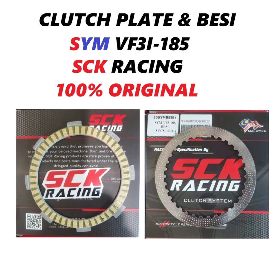SYM VF3I-185 Clutch Plate & Plate Besi SCK Racing 100% Original | Shopee Malaysia