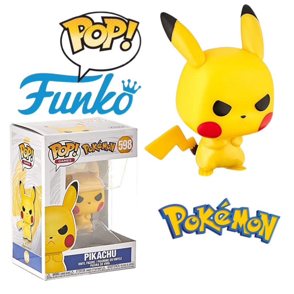 Funko Pop Vinyl Pikachu 598 Pokemon Games Original Figure Collectible ...