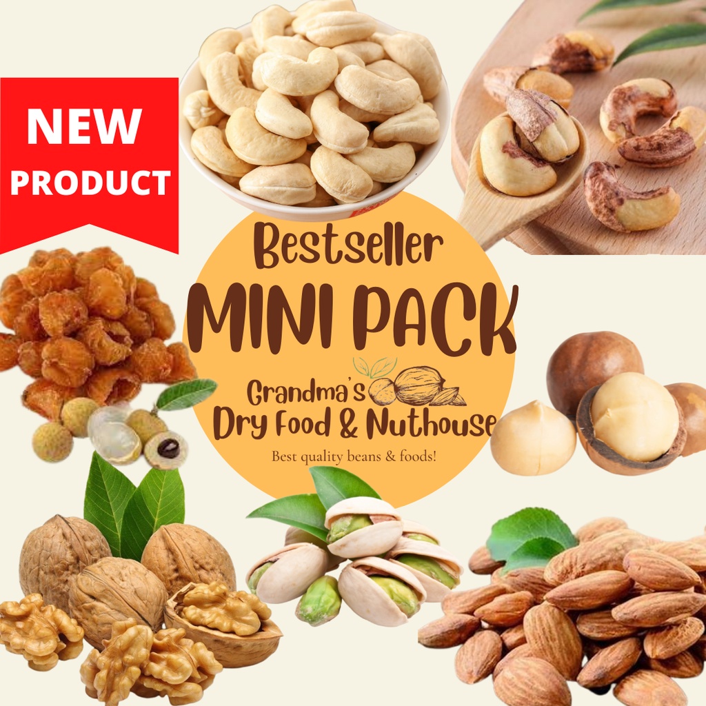 [MINI PACK] Grandma_Nuthouse - Macadamia Nuts/Pistachio/Cashew Nut ...