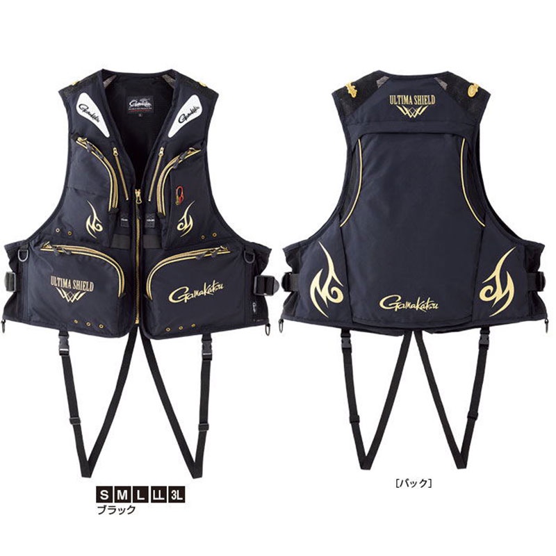 2021 Gamakatsu NEW life jacket outdoors Leisure buoyancy 120 kg Vest ...