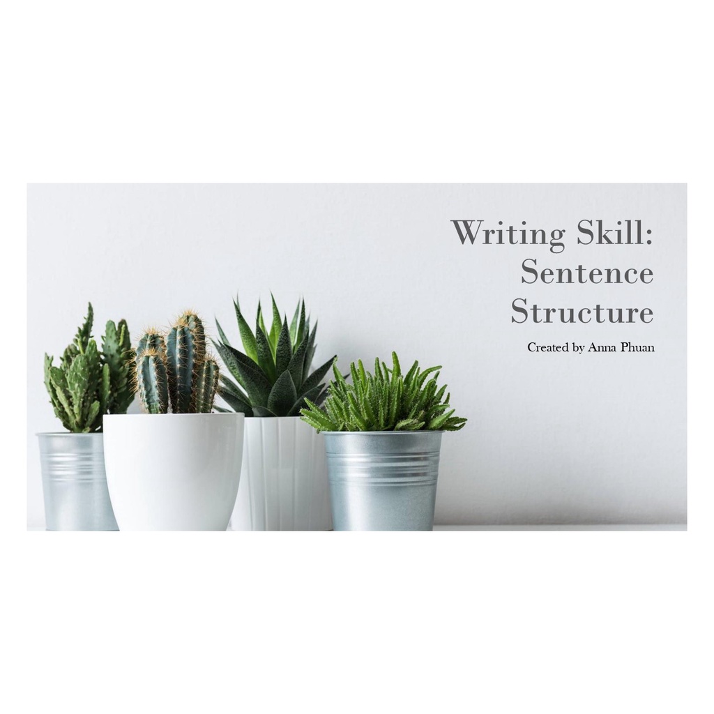 Writing Skill: Sentence Structure写作技巧：句子结构 | Shopee Malaysia