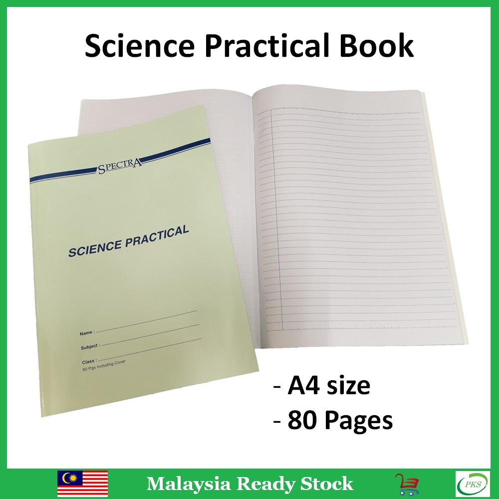 A4 Science Practical Book Buku Nota Sains School Exercise Book | Shopee ...
