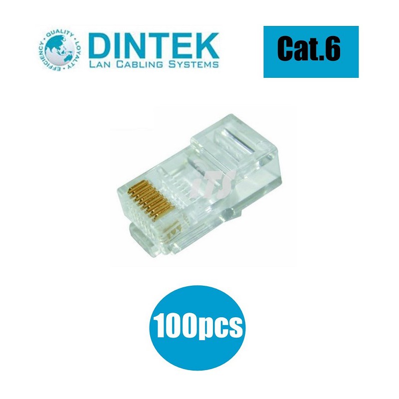 Dintek PowerMAX Cat.6 UTP Solid RJ45 Plug (100pcs) | Shopee Malaysia
