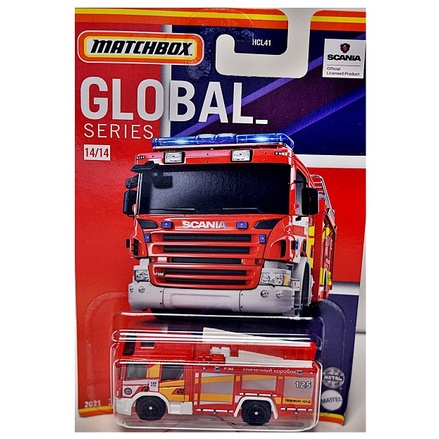 Matchbox Scania P360 Fire Truck Red Fire Fighter Engine Global Series ...