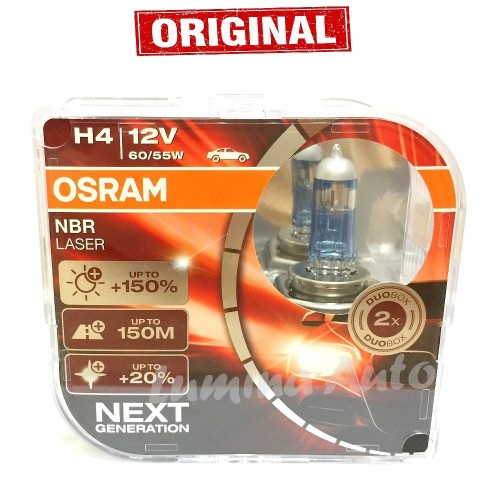 OSRAM NBR LASER NEXT GENERATION H4 Hi / Low ORIGINAL CAR LIGHTS ...