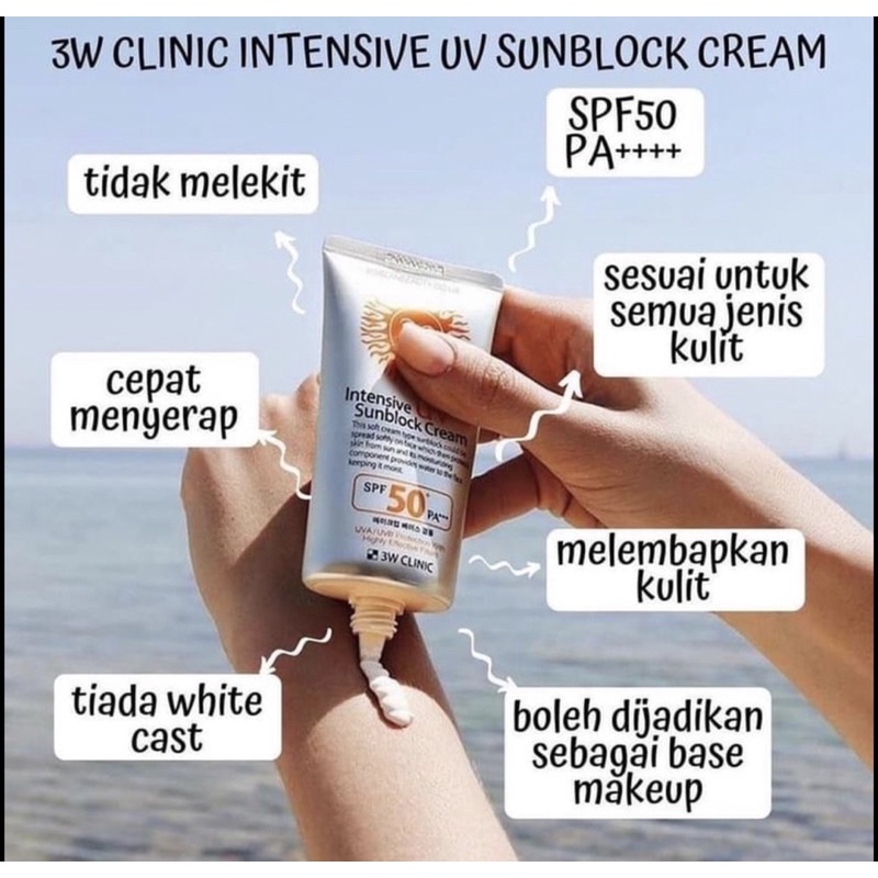 𝗜𝗡𝗧𝗘𝗡𝗦𝗜𝗩𝗘 𝗨𝗩 𝗦𝗨𝗡𝗕𝗟𝗢𝗖𝗞 𝗖𝗥𝗘𝗔𝗠 𝟯𝗪 𝗖𝗟𝗜𝗡𝗜𝗖 | Shopee Malaysia