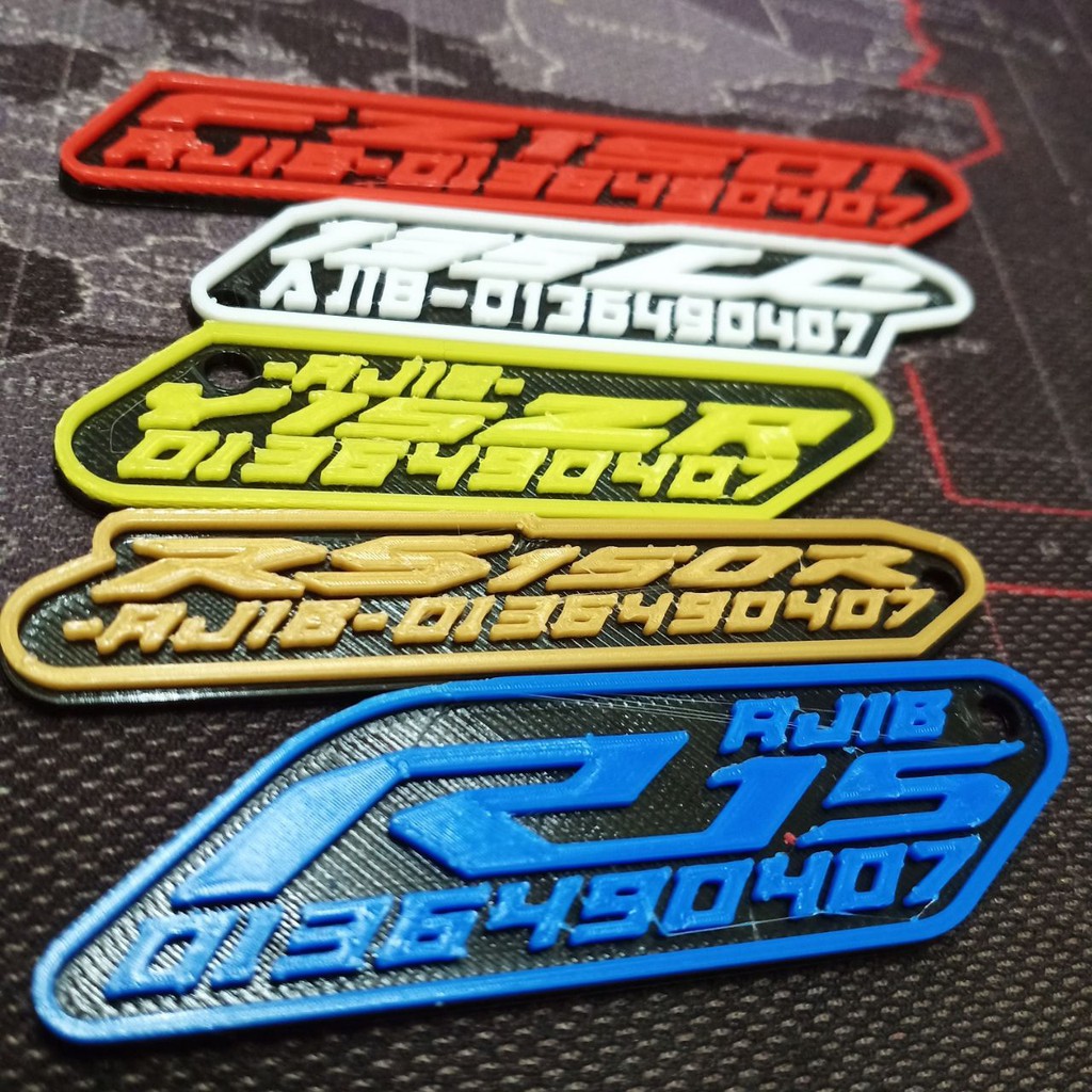 Custom Keychain R15 Y15ZR RS150R FZ150i 135LC YAMAHA HONDA | Shopee ...