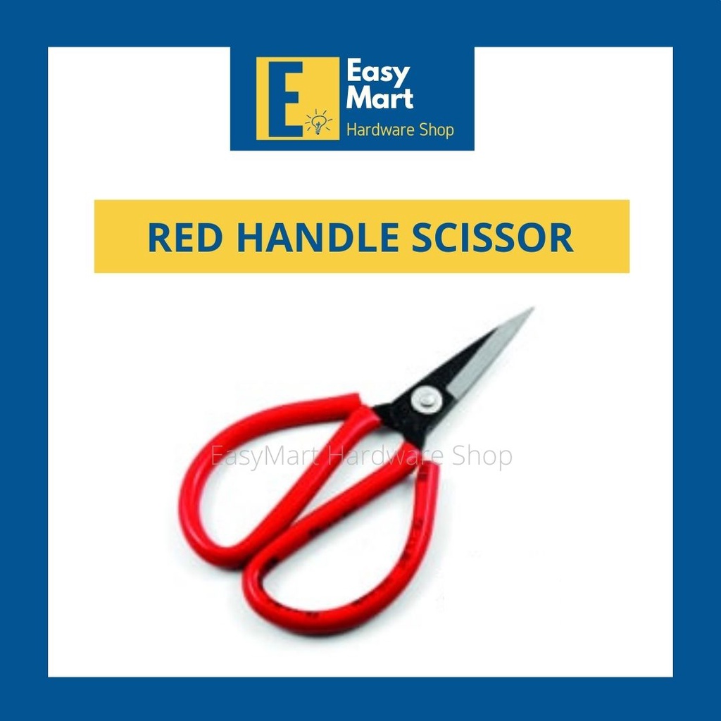 [𝐑𝐄𝐀𝐃𝐘 𝐒𝐓𝐎𝐂𝐊] 𝐒𝐡𝐚𝐫𝐩 𝐑𝐞𝐝 𝐇𝐚𝐧𝐝𝐥𝐞 𝐒𝐜𝐢𝐬𝐬𝐨𝐫 | 𝐆𝐮𝐧𝐭𝐢𝐧𝐠 𝐌𝐞𝐫𝐚𝐡 | Shopee Malaysia