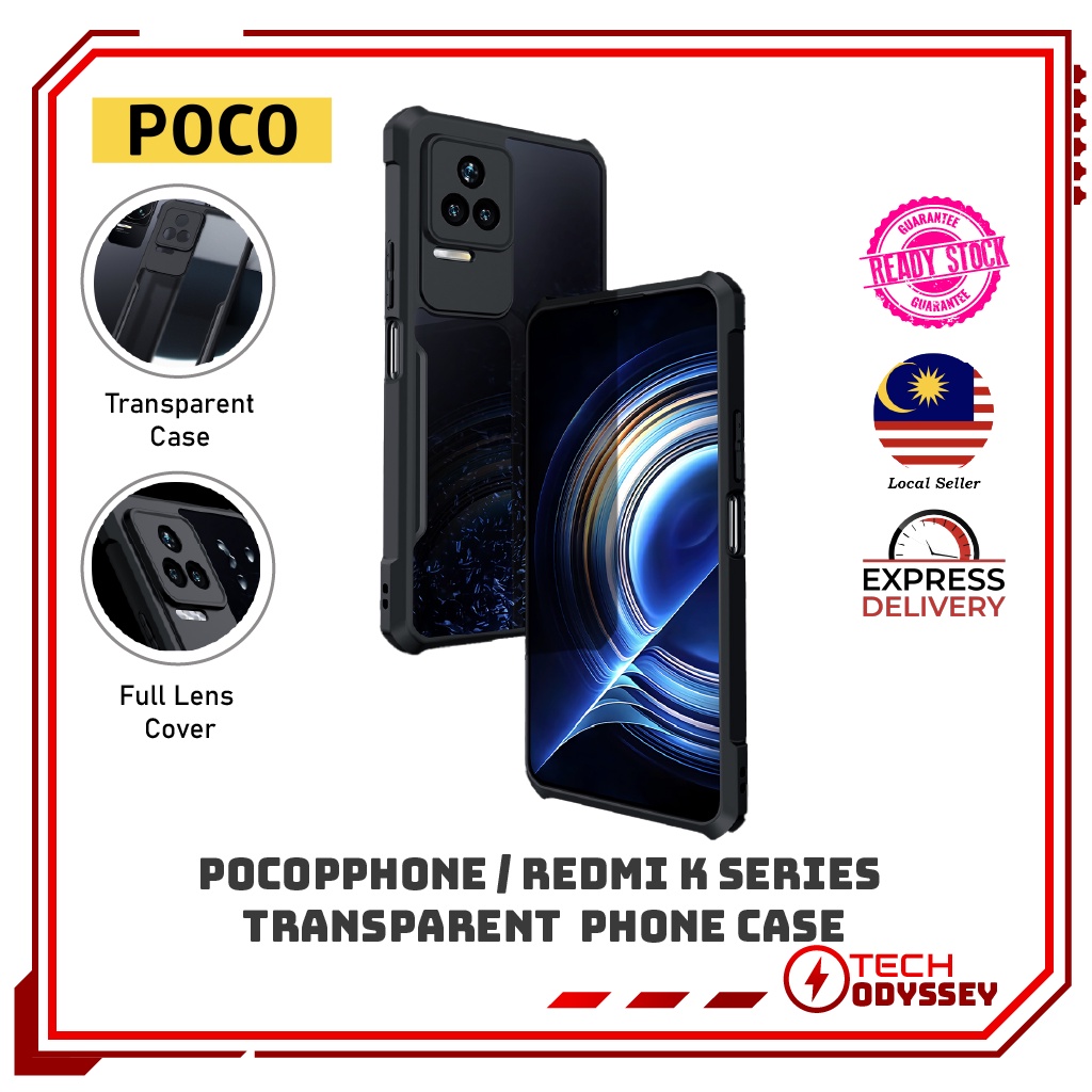 REDMI POCO F4/F4 GT/K40/PRO/POCO F3/POCO X3/X3 NFC/X3 PRO/X3 GT Transparent TPU Phone Case High ...