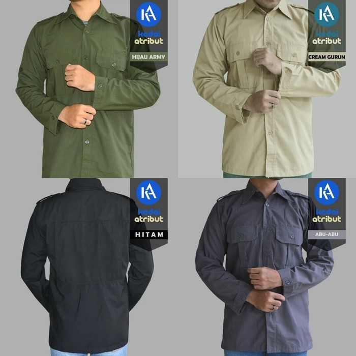 KEMEJA Pdl Field Work Shirt Outdoor Tactical Hiking Mountain Camping Long Sleeve | Shopee Malaysia