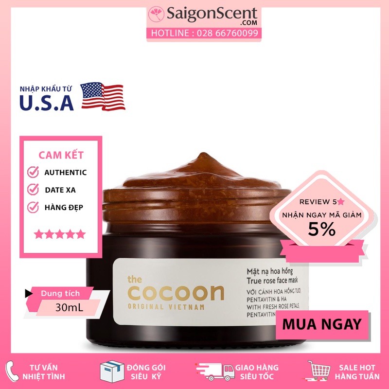 Cocoon Rose Moisturizing Mask (30mL) | Shopee Malaysia
