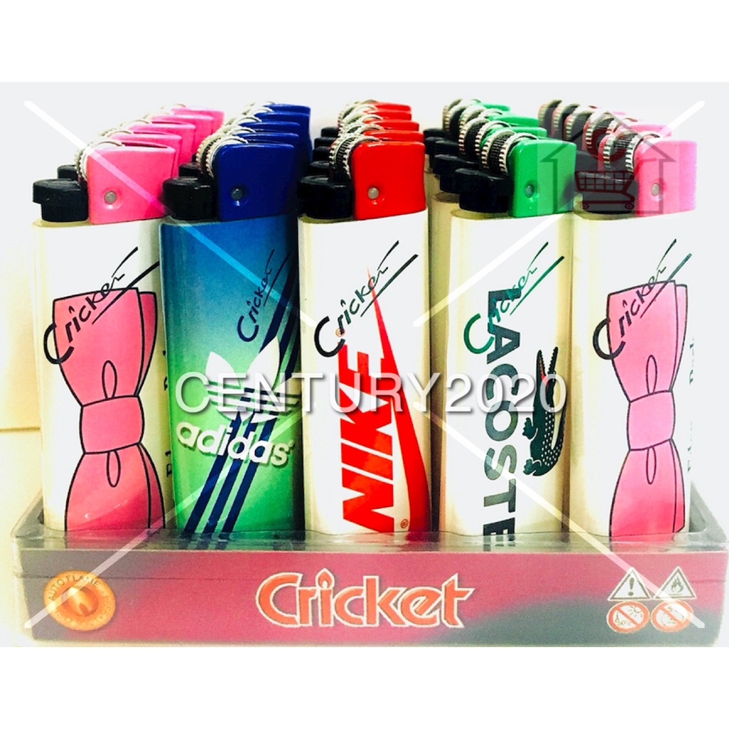 CRICKET Lighter Sporty Brand Normal Flame Flint Disposable Gas Lighter ...