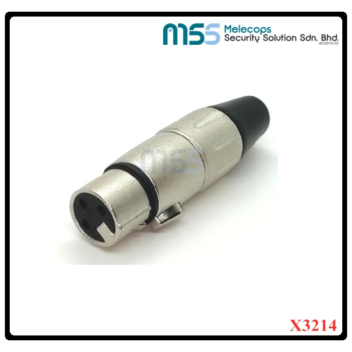 XLR Canon 3 Pin Male & Female Audio Connector Plug Socket (X3213/X3214 ...