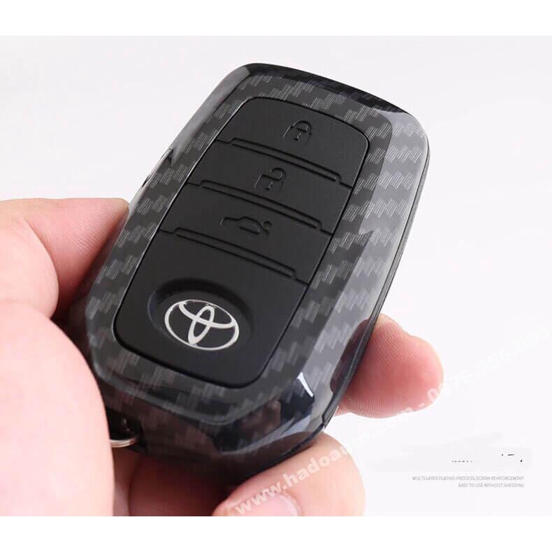 Carbon 4-button Toyota car key protective cover model A - PKXH-26 ...