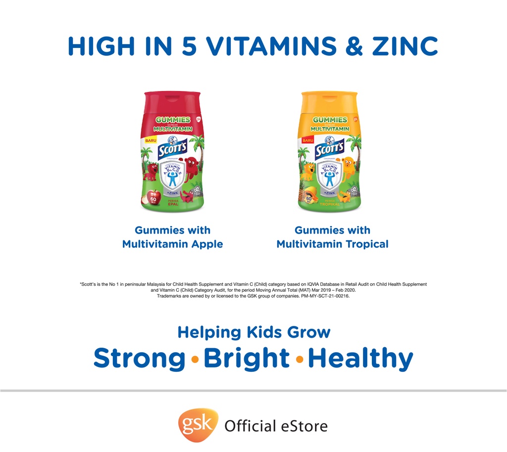 Scott's Gummies with Multivitamin - 2 Flavours (1 x 60's) | Shopee Malaysia