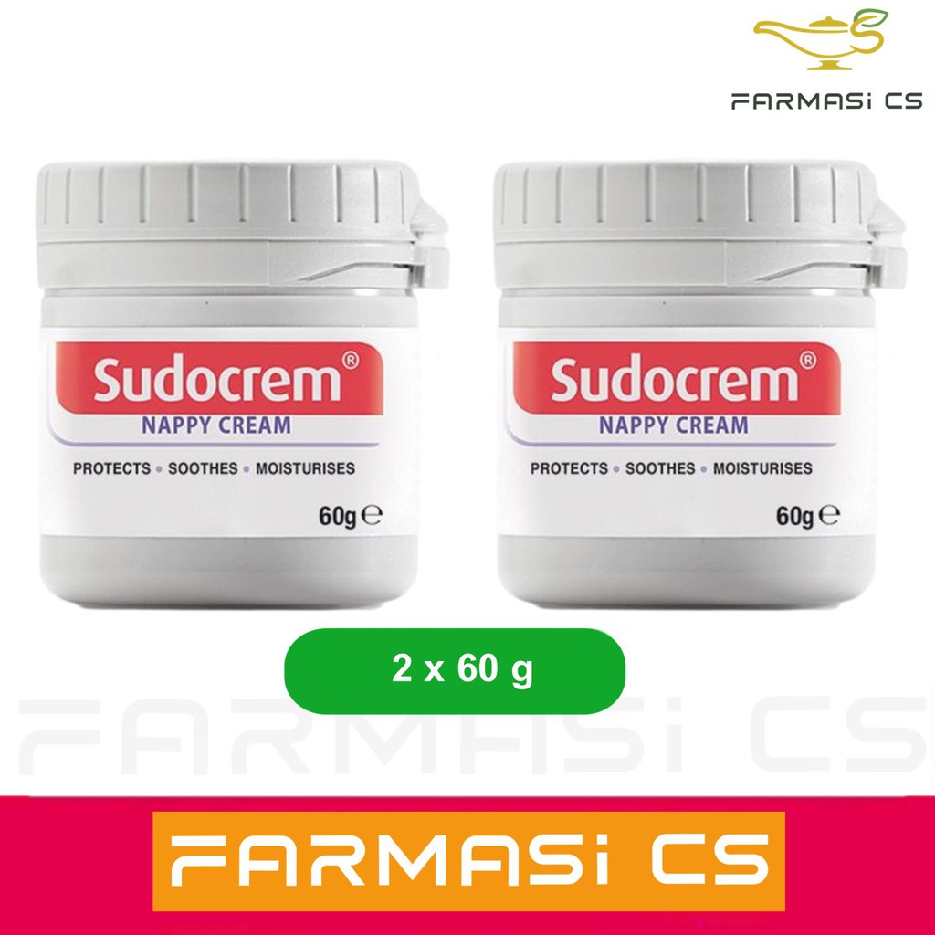 Sudocrem Nappy Cream 60g x 2 (TWIN) EXP:06/2028 [ Napkin rash, Nappy ...