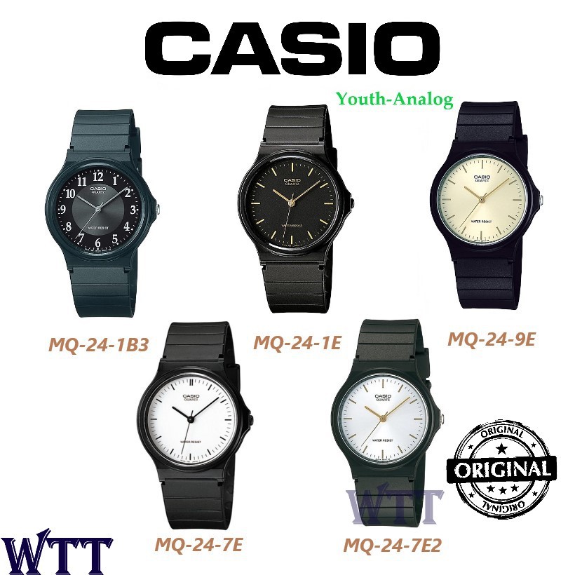 CASIO ORIGINAL MQ-24 SERIES ANALOG KIDS WATCH JAM TANGAN BUDAK JAM TANGAN KANAK KANAK (2 YEARS ...