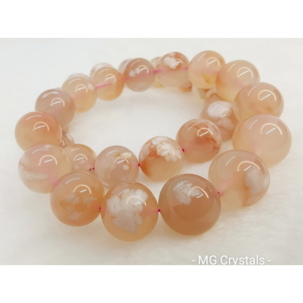 Sakura Agate Bracelet 6A/ 樱花玛瑙手串 6A | Shopee Malaysia