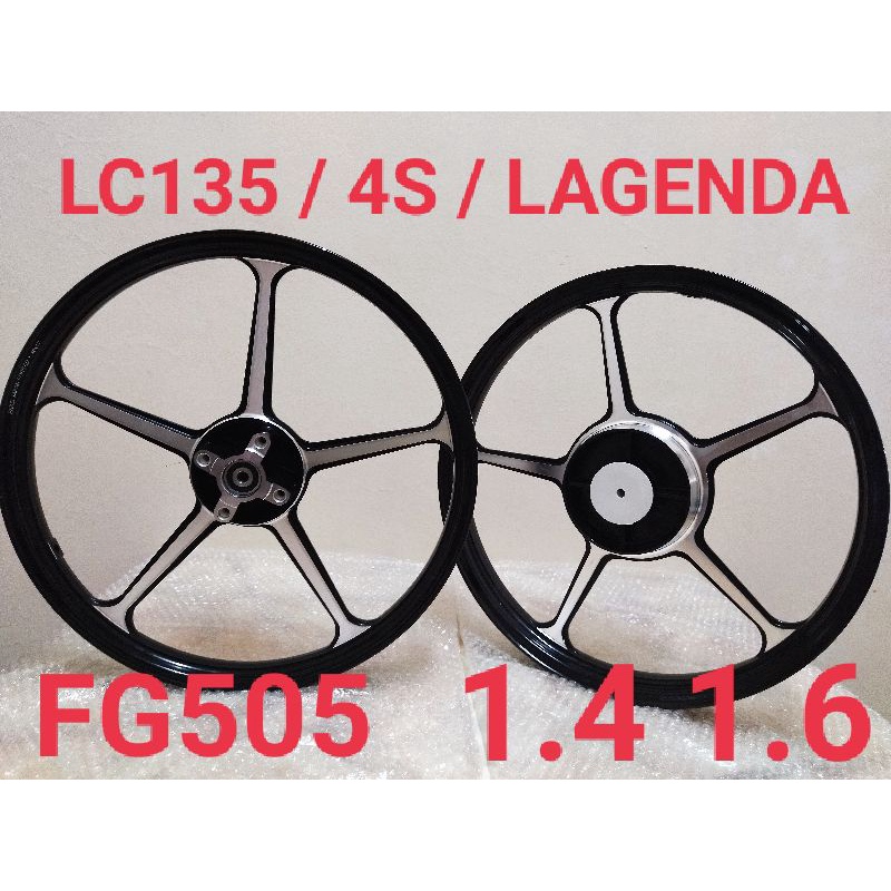 SPORT RIM LC135 / 4S / V1-V7 / LAGENDA ENKEI FG505 SPORT RIM FOR MOTOR YAMAHA LC135 | Shopee ...