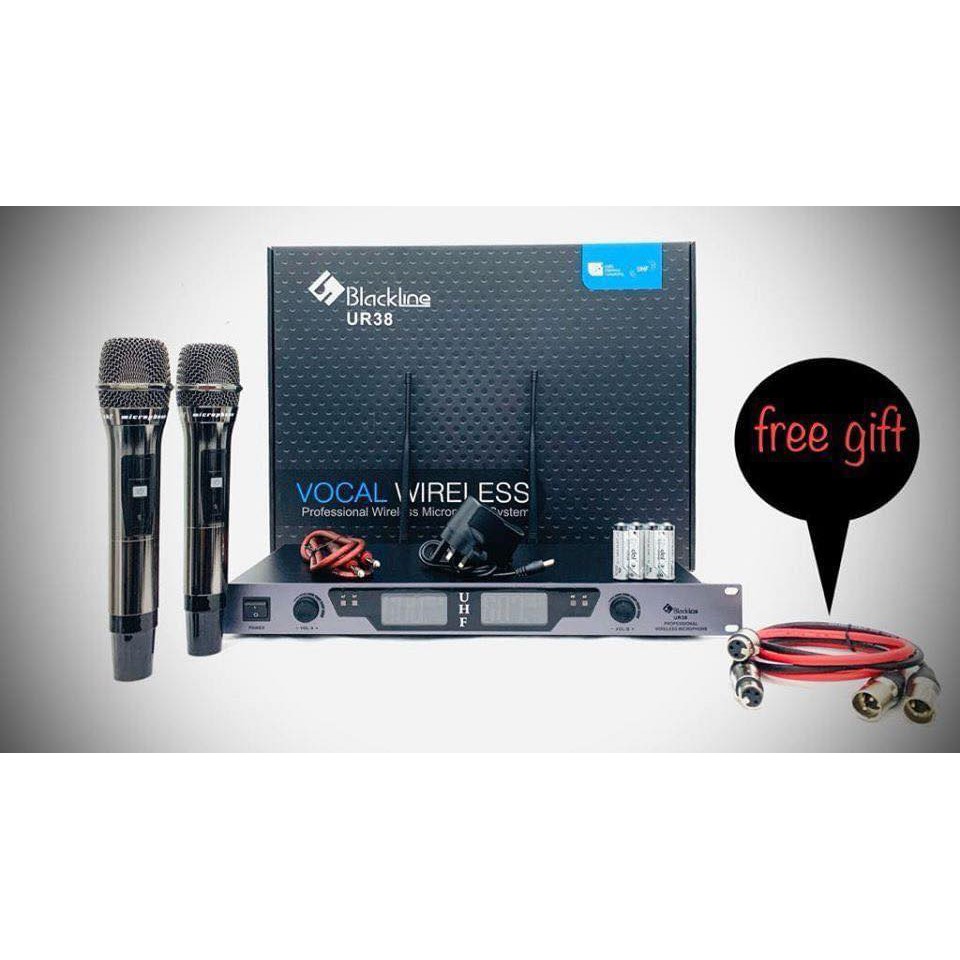[READY STOCK]Blackline UR38 Dual Wireless Handheld/Bodypack Microphone ...