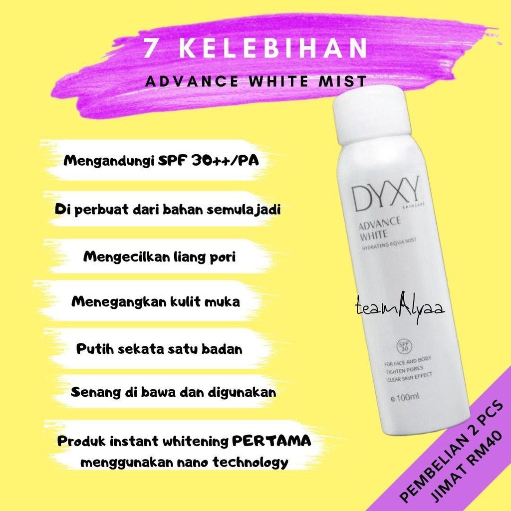 💯 DYXY ORIGINAL ADVANCED WHITE (WHITENING,GLOWING) | Shopee Malaysia