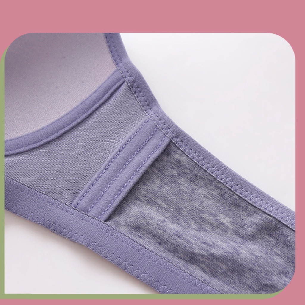 Bra Women non-wired BC Cup Wireless Bra Feather Design Soft Cotton Baju ...