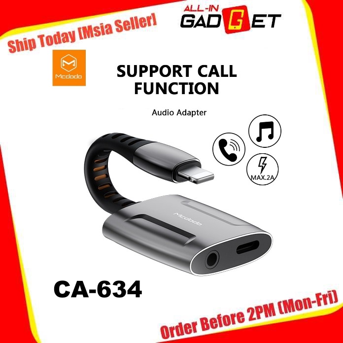 MCDODO Adapter CA634 | CA-6340 | CA-274 | CA-049 | Audio Cable Adaptor ...