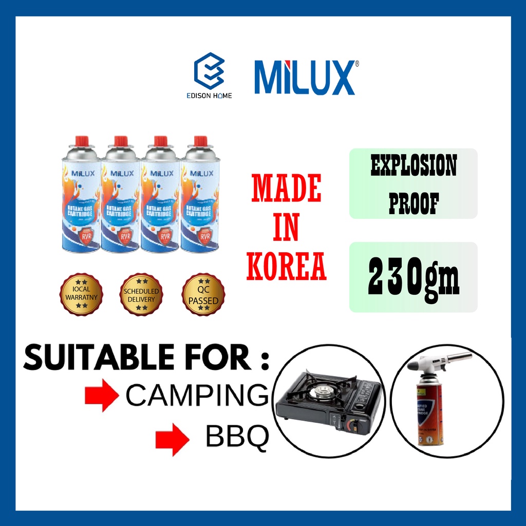 Butane Gas Cartridge 230g MADE IN KOREA (4 Bottles)gas tin/ gas dapur ...