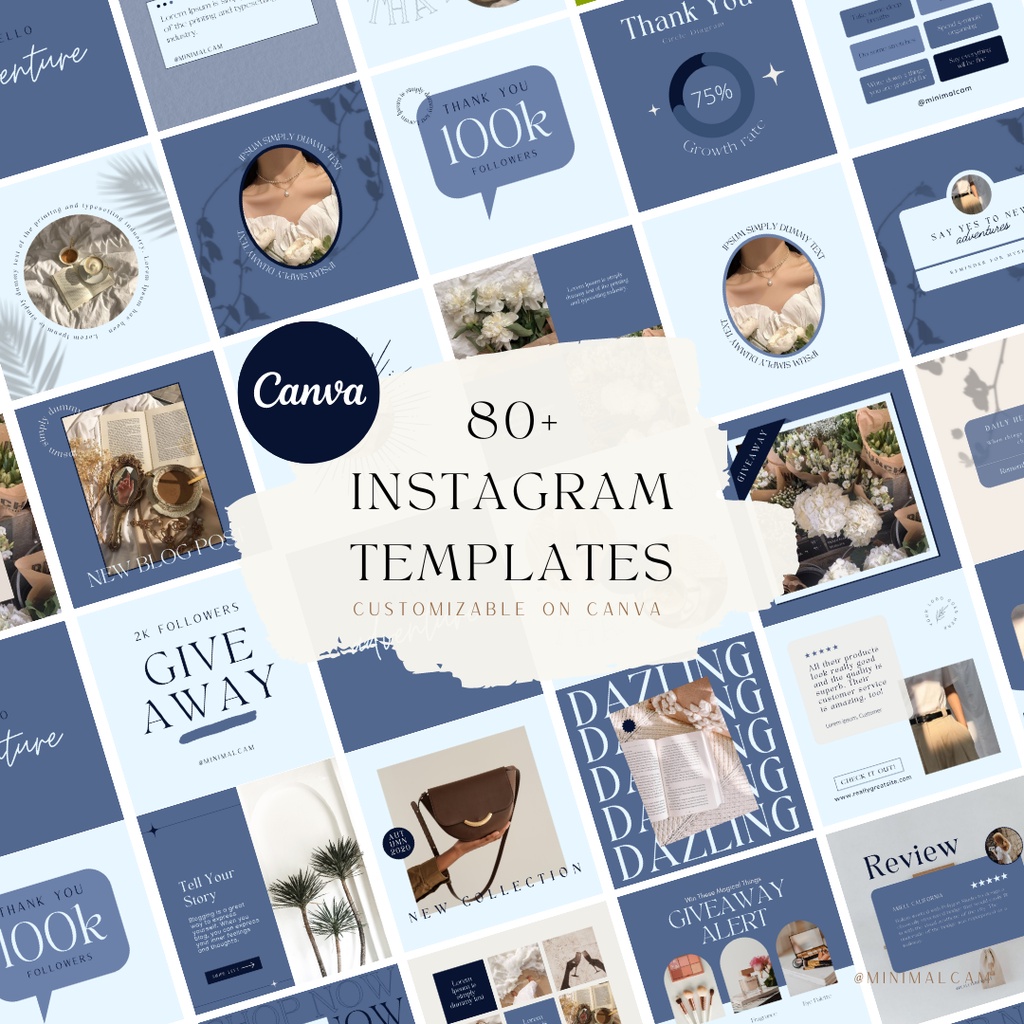 80+ Instagram Post Template, Social Media Template, Canva Template, IG ...