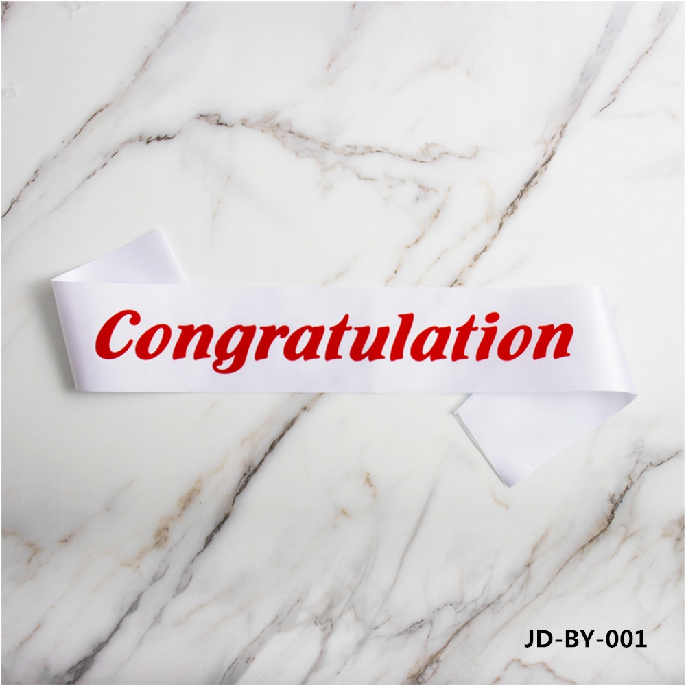 Congratulation Sash Graduation Party Accessory Decoration Party Favors ...