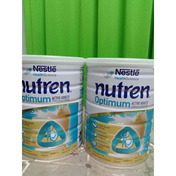 nutren optimum active adults complete nutrition (vanilla) 800g expired January 2024 | Shopee ...