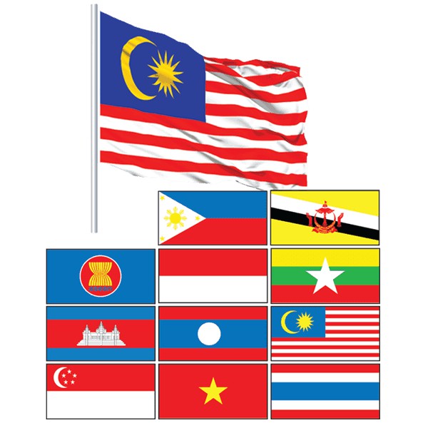 Bendera Asean (Set Of 11 Pcs) | Shopee Malaysia