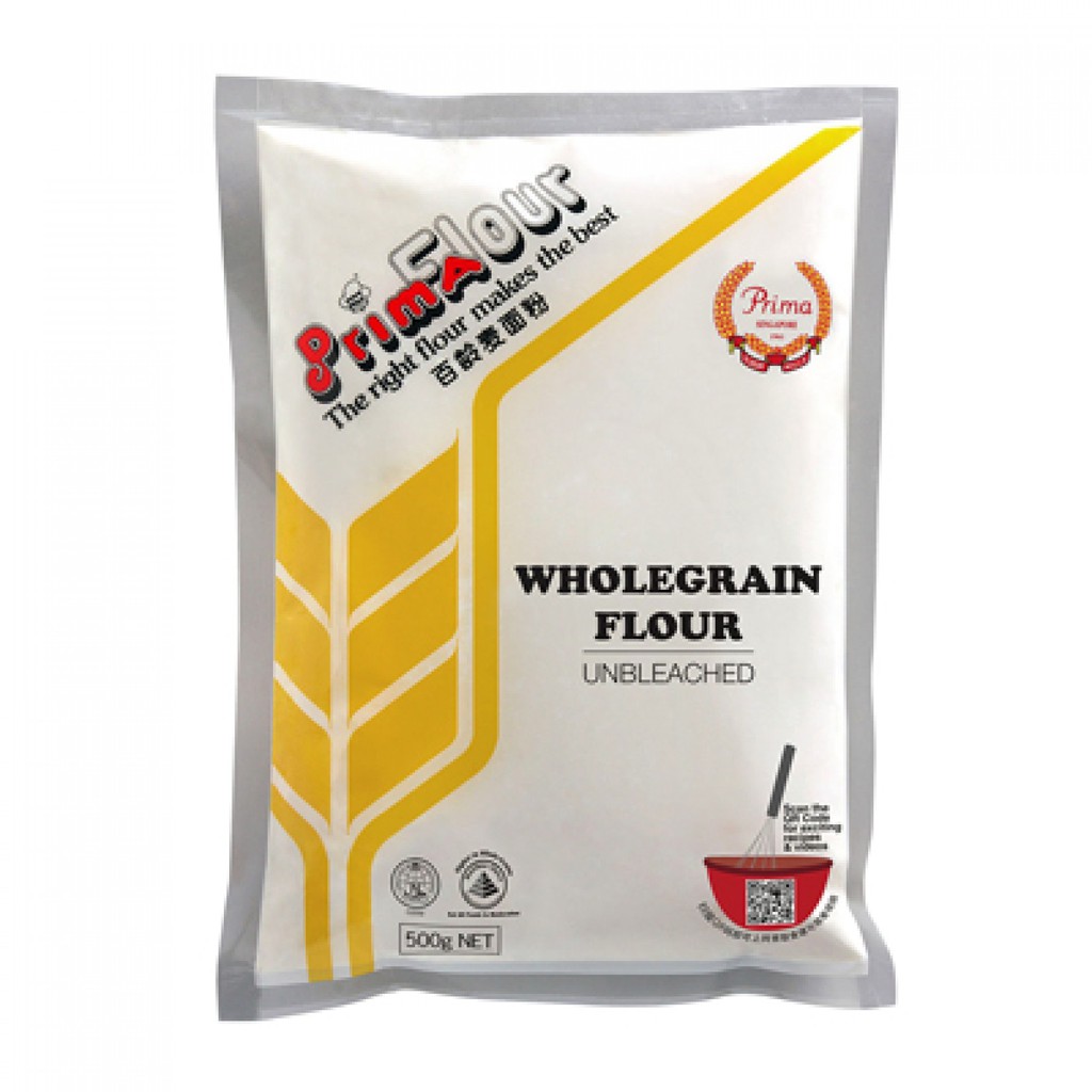PRIMA WHOLEGRAIN FLOUR 500G / PRIMA BRAND | Shopee Malaysia