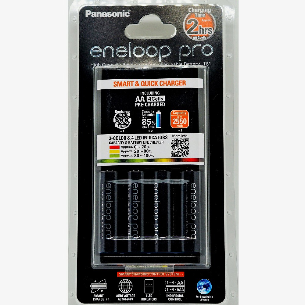PANASONIC ENELOOP PRO CHARGER KIT 2550MAH | Shopee Malaysia