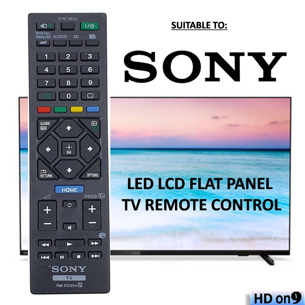 SONY FLAT PANEL LED LCD TV REMOTE CONTROL REPLACEMENT (RM-ED054) | Shopee Malaysia