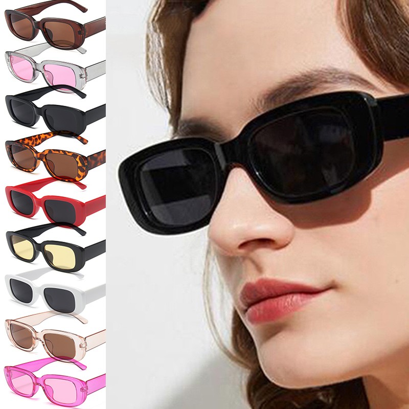 Rectangle Frame Sunglasses For Men Women Eyewear Protection Fashion ...