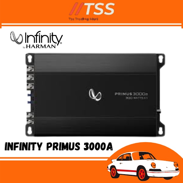 INFINITY Primus 3000A Mono Block Subwoofer Car Amplifier. 300Watts RMS ...