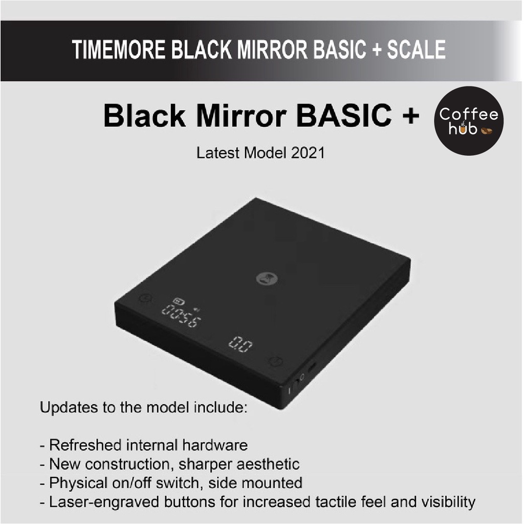 (Ready Stock)Coffee Espresso Timemore Black Mirror Basic Plus 2021 Weight Scale BLACK Basic ...