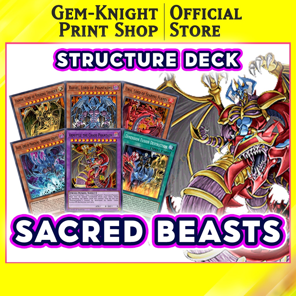 [Printed Cards] Yugioh Deck - Structure Deck: Sacred Beasts | Shopee Malaysia