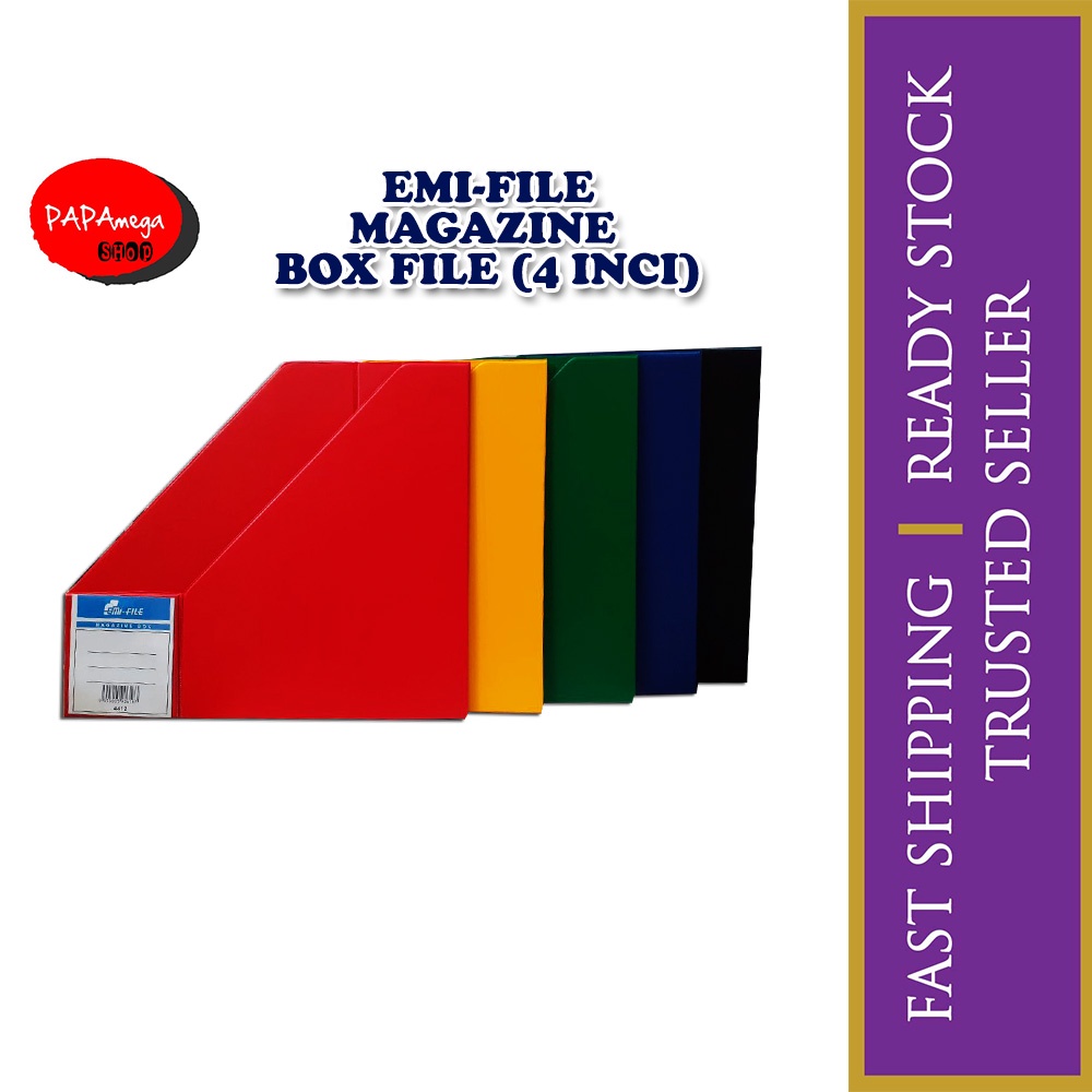 EMI-FILE 4412 PVC MAGAZINE BOX (4") | Shopee Malaysia