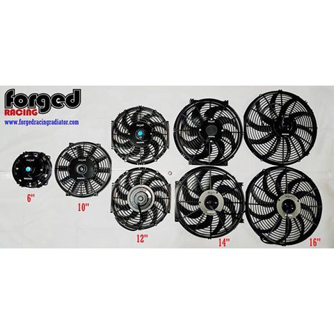 Forged Racing High/ Normal Speed Radiator Fan 6" , 10" , 12" ,14", 16 ...