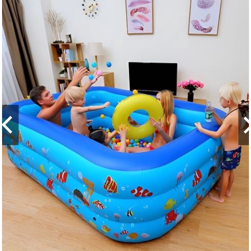 3-tier swimming pool of all sizes for children (3-tier type) | Shopee ...