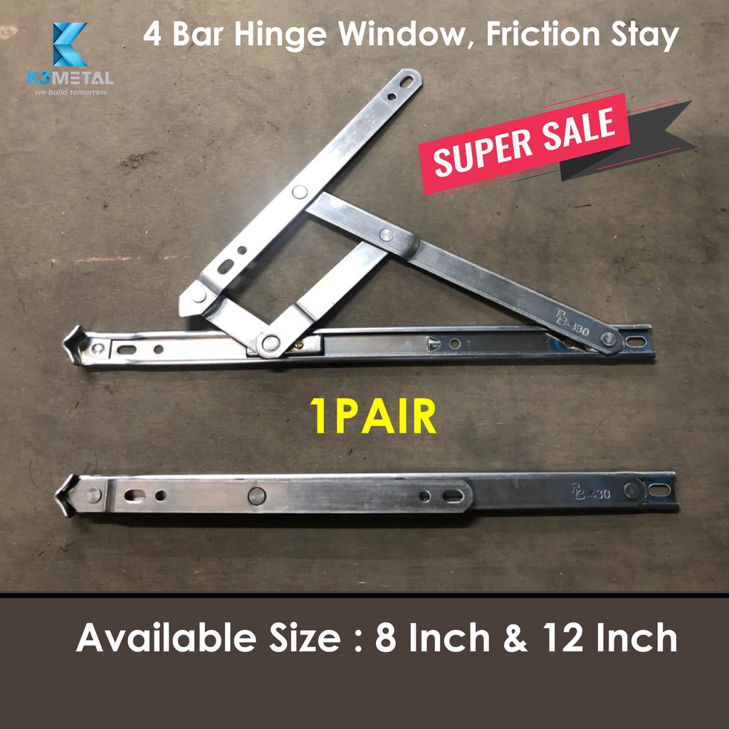 4 Bar Hinge Casement Window Friction Stay KP/BB/0CX 430 / Four Bar ...