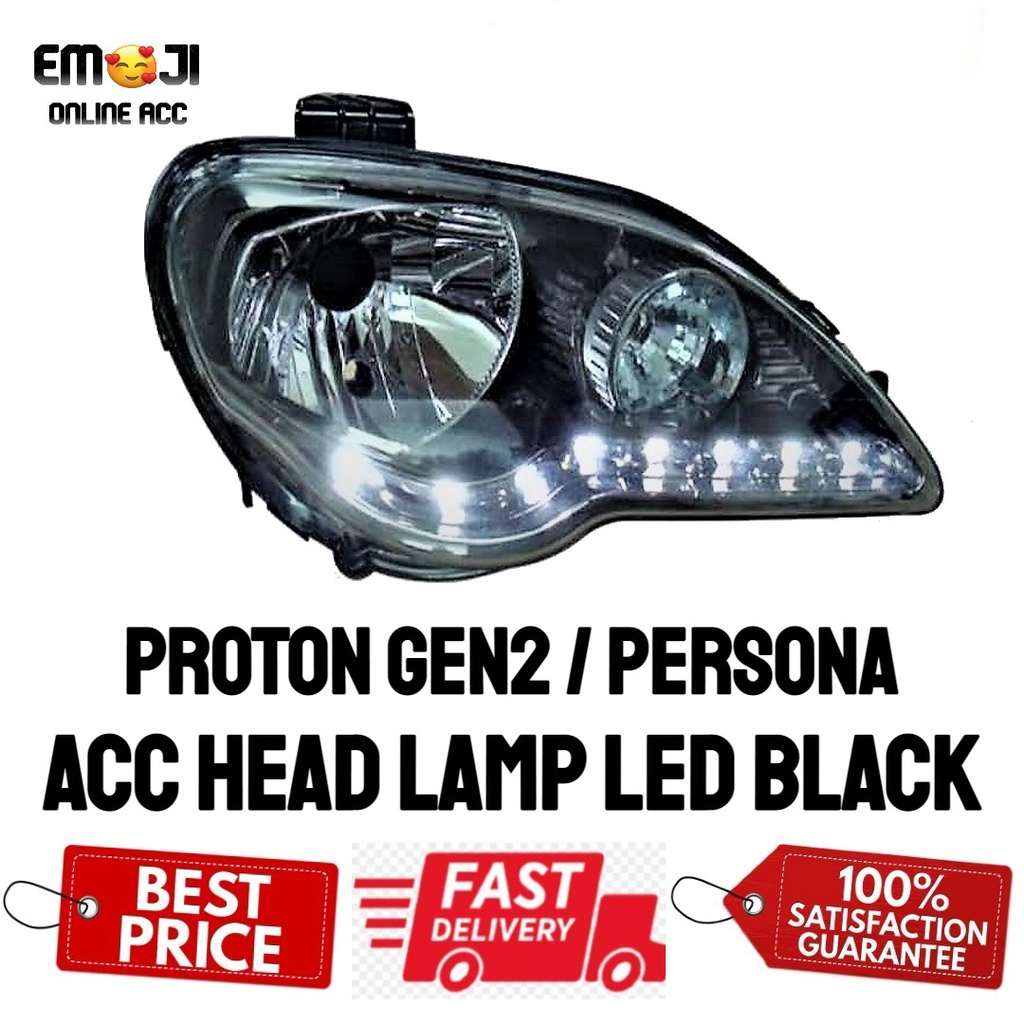 Proton gen2 / persona head lamp head lights with led stripe design ...