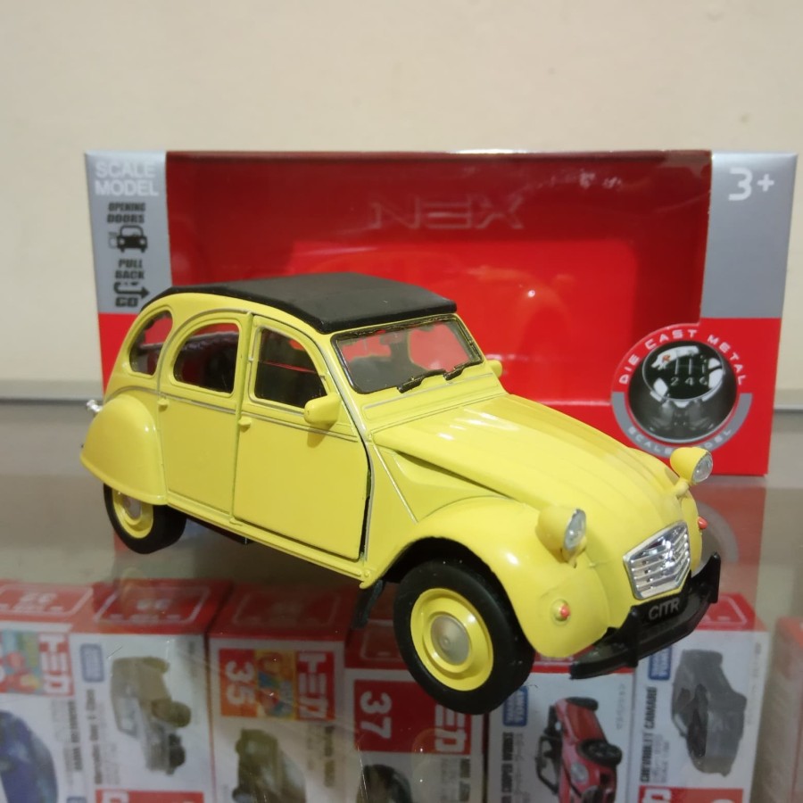 Diecast Citroen 2CV Miniature model Old School Classic Car Welly nex ...