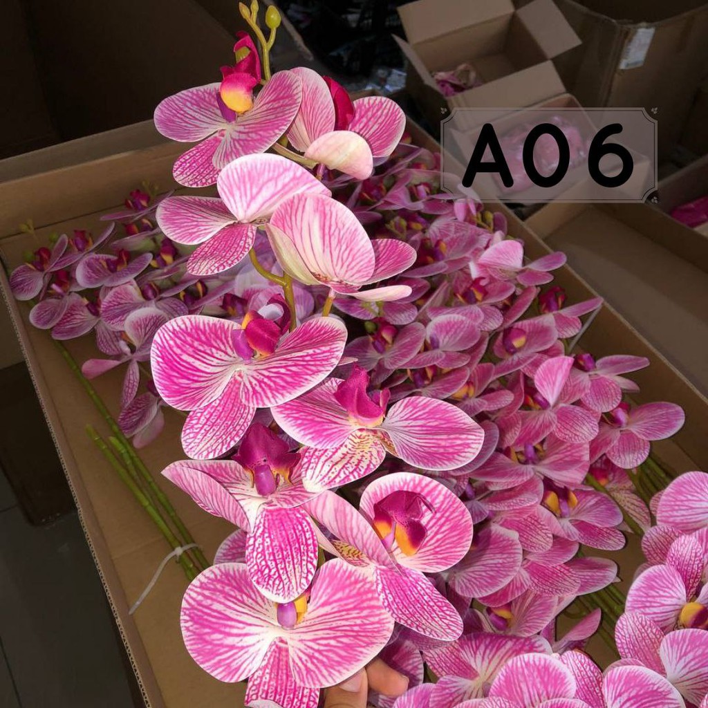 🔥 READY STOCK🔥 Orchid 105cm Big Orkid besar Latex 3D Decoration Flowers ...