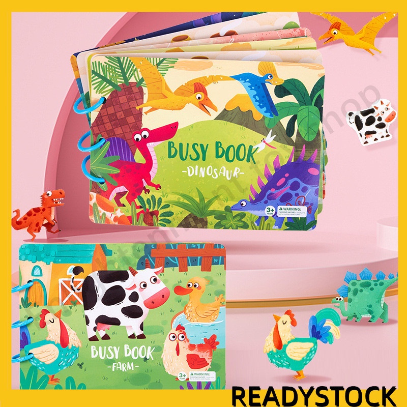 Malaysia READYSTOCK Baby Busy Quiet Book Montessori Early Learning Busy ...