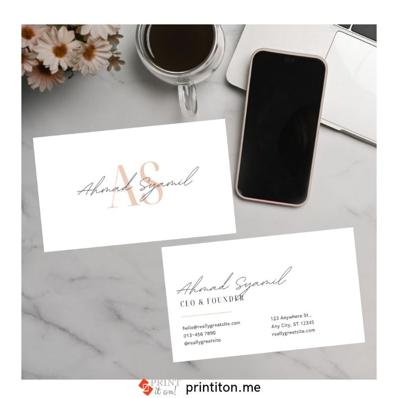 1 Box 100 pcs Business Card Name Card Kad Nama Kad Bisnes Thank You ...